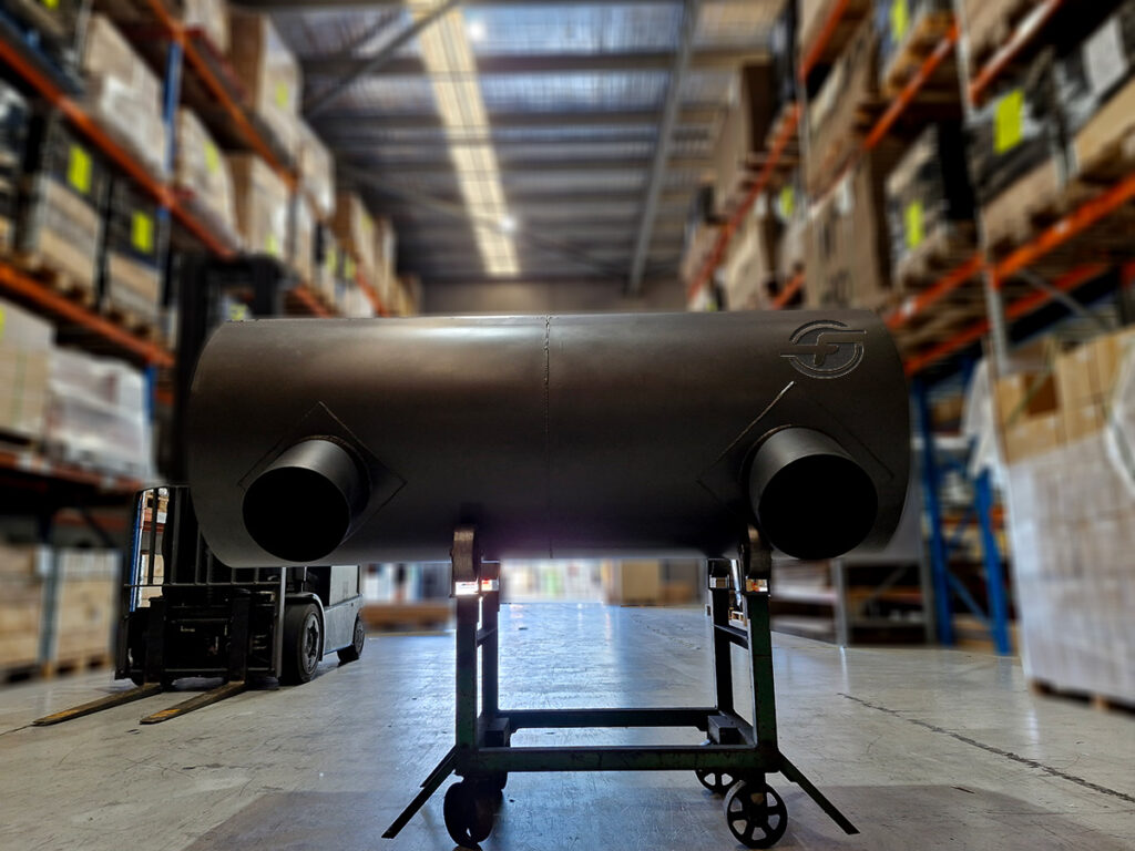 Silencer designed for CAT 3412 Diesel Generator - Flowtech Advantage ...