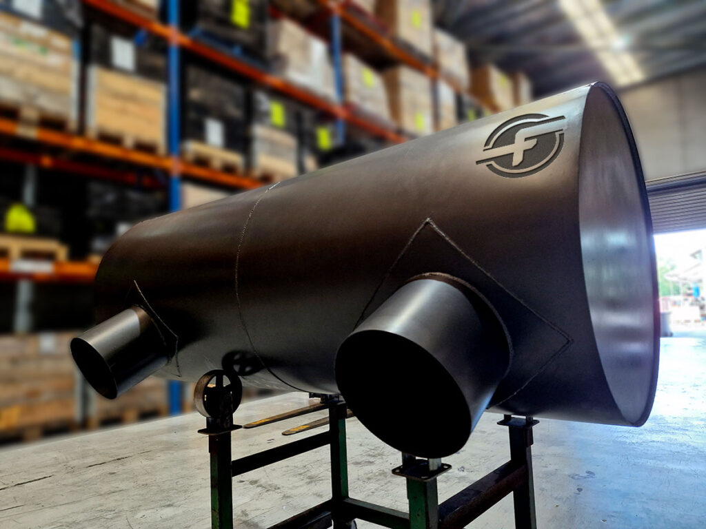 Silencer designed for CAT 3412 Diesel Generator - Flowtech Advantage ...